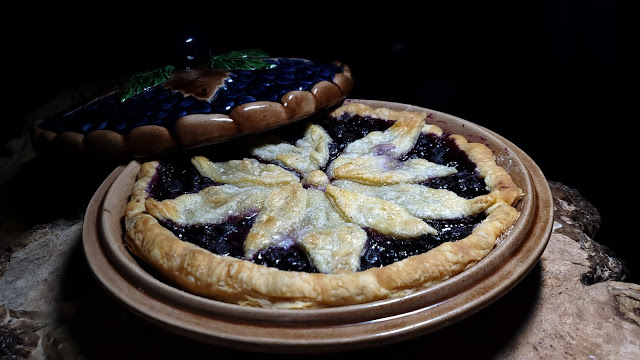 Blueberry Pie And Server